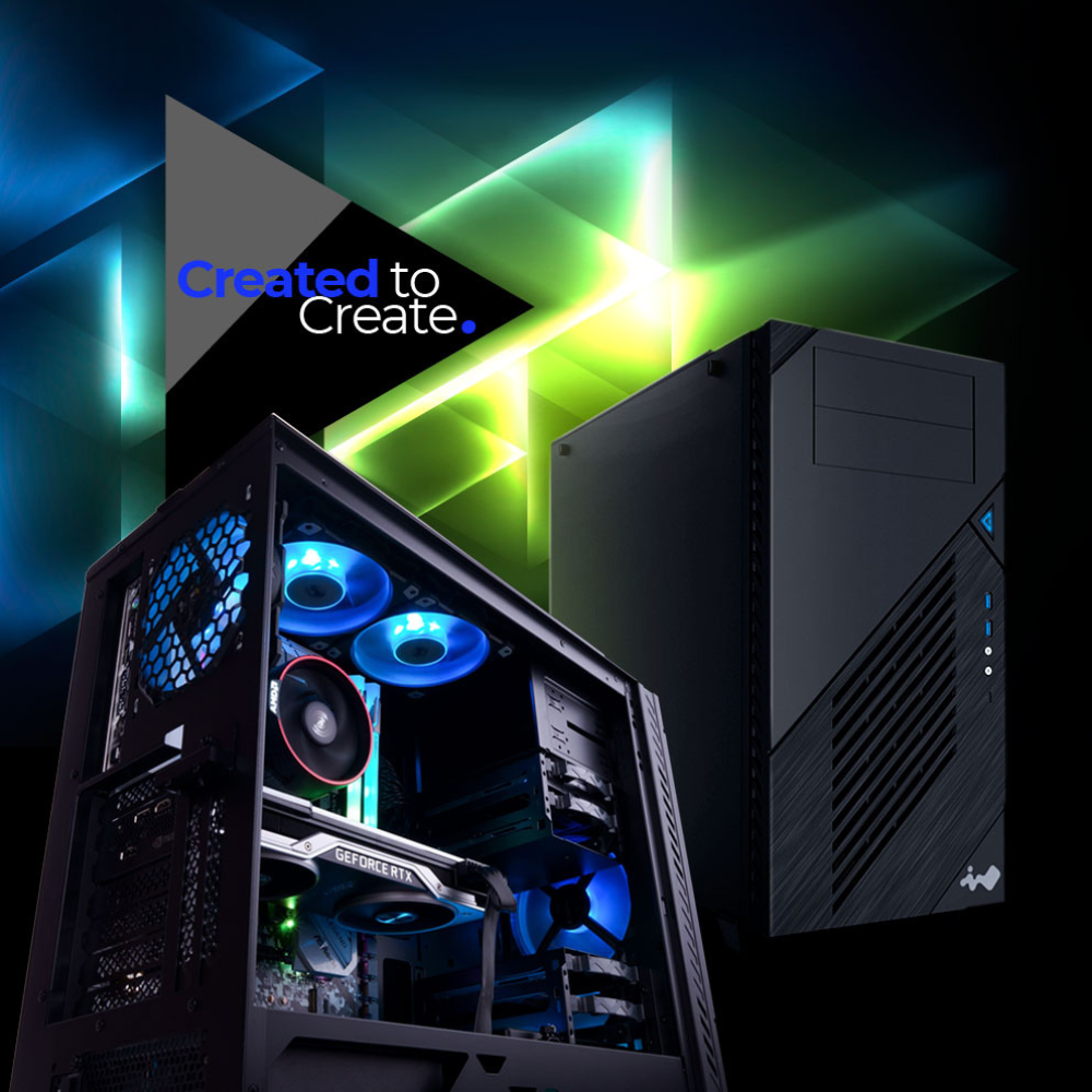 Desktop PC InWin Workstation AMD R9 64GB 2TB RTX3060 - Computer.is